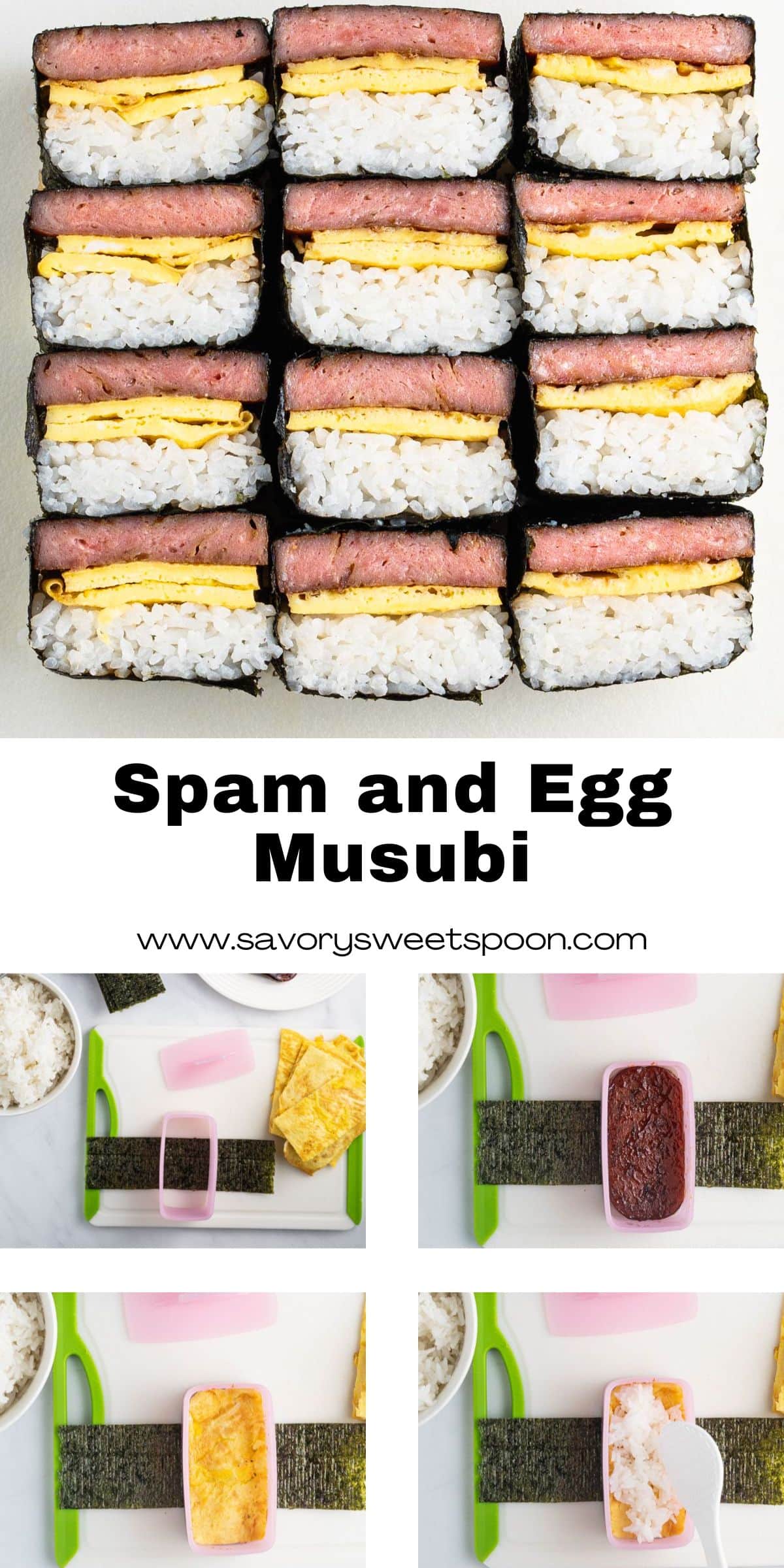 Spam Musubi with Egg | Savory Sweet Spoon