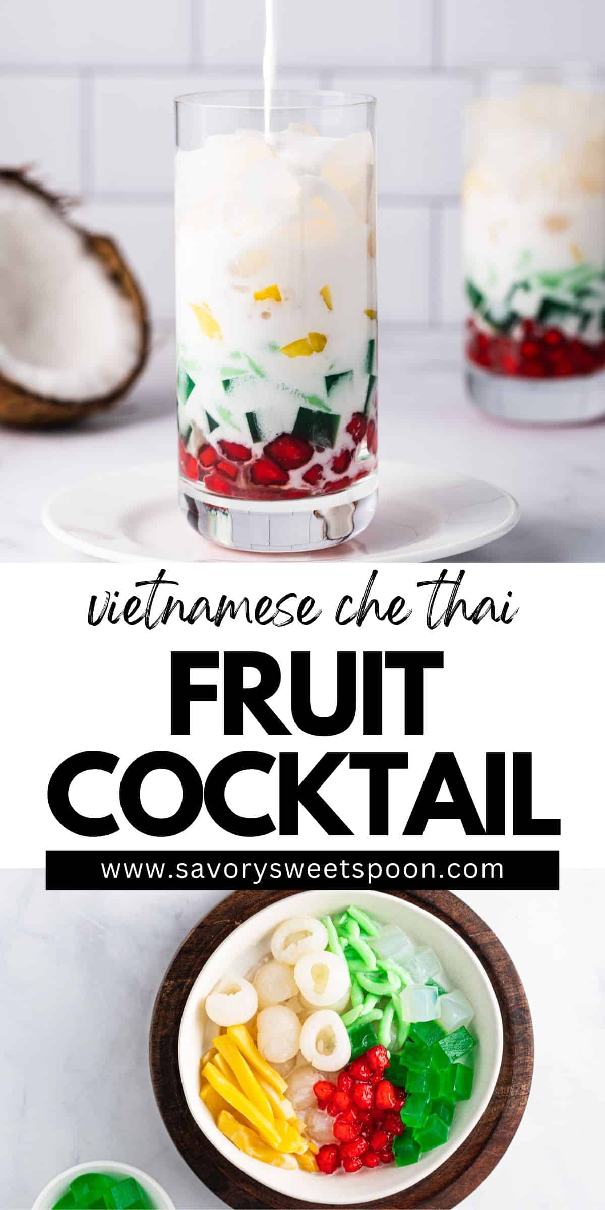Chè Thái (Vietnamese Fruit Cocktail) | Savory Sweet Spoon