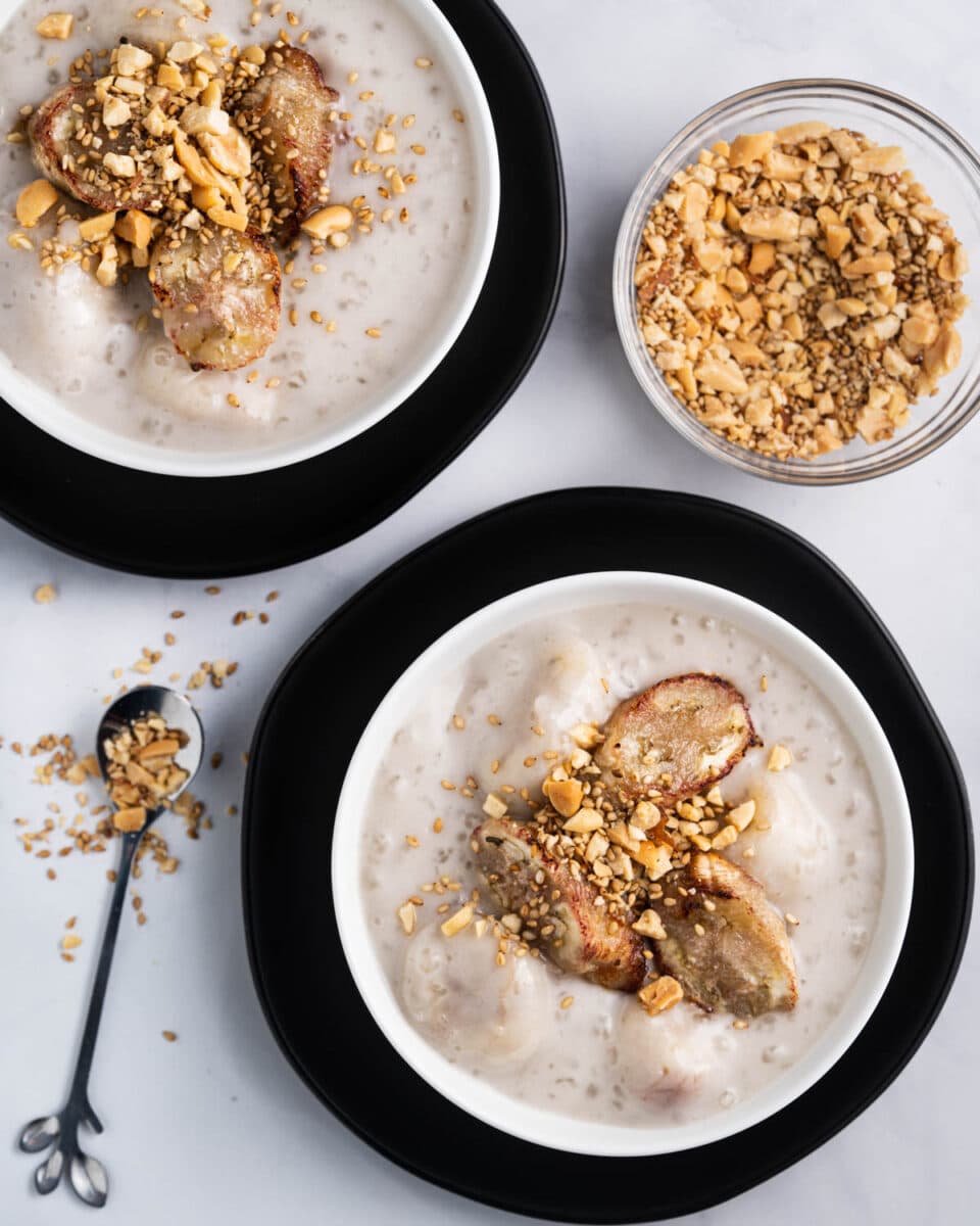 Chè Chuối (Vietnamese Coconut Banana Pudding) | Savory Sweet Spoon