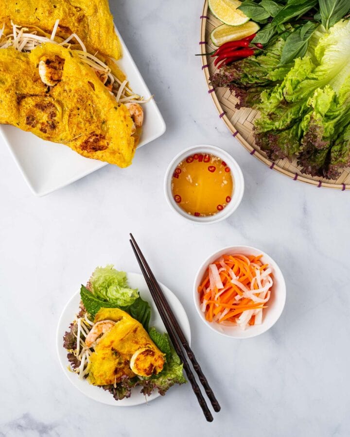 Bánh Xèo (Savory Vietnamese Crepes) | Savory Sweet Spoon