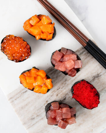 Gunkan Sushi Recipe | Savory Sweet Spoon
