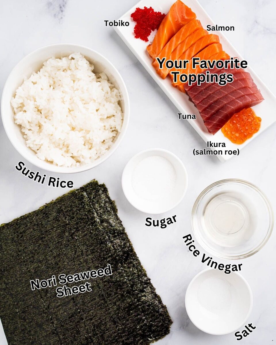 Gunkan Sushi Recipe | Savory Sweet Spoon