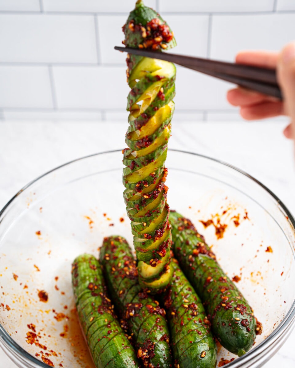 Spicy Asian Cucumber Salad (TikTok Viral) | Savory Sweet Spoon