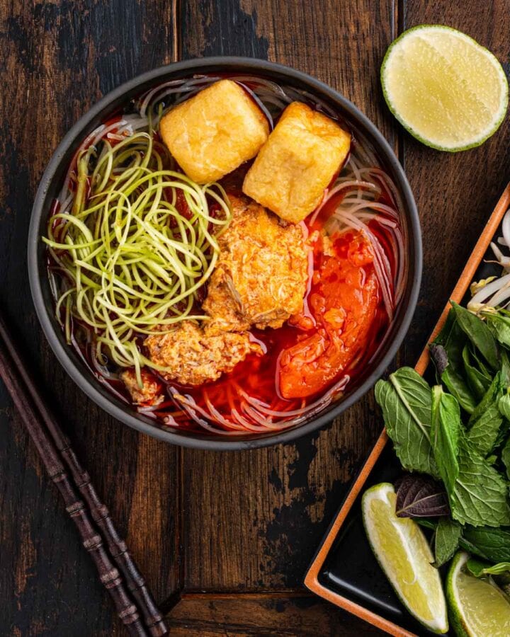 Easy 30-Minute Bún Riêu (Vietnamese Crab Noodle Soup) | Savory Sweet Spoon