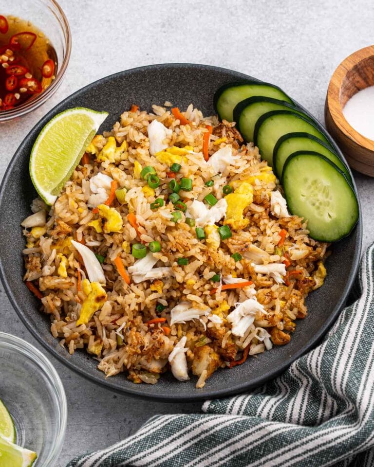 Crab Fried Rice | Savory Sweet Spoon