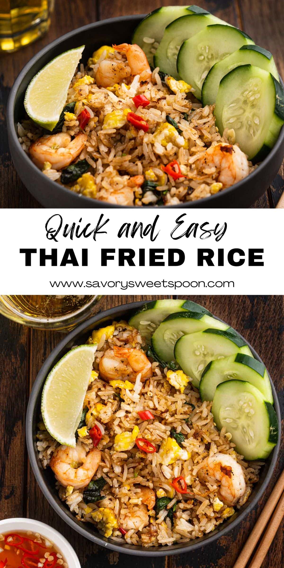 Easy Thai Basil Fried Rice | Savory Sweet Spoon
