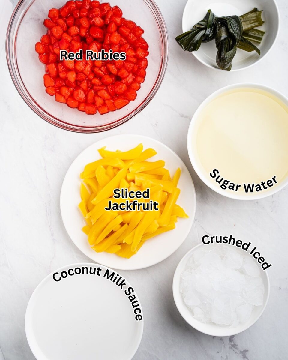 Red Rubies Dessert (Tub Tim Grob) | Savory Sweet Spoon
