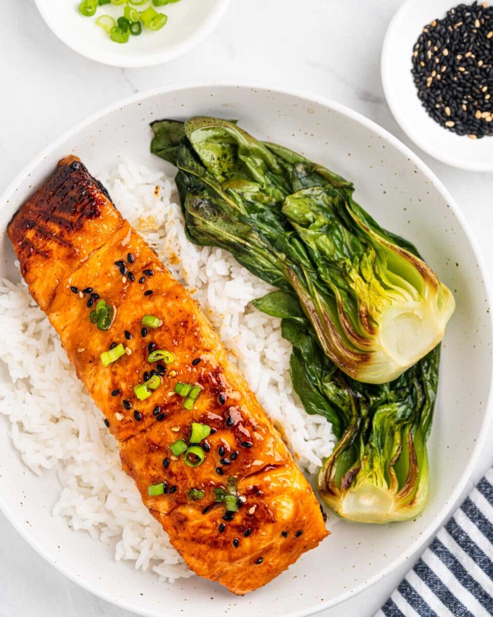 Miso Glazed Salmon | Savory Sweet Spoon
