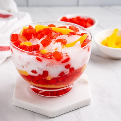 Red Rubies Dessert (Tub Tim Grob) | Savory Sweet Spoon