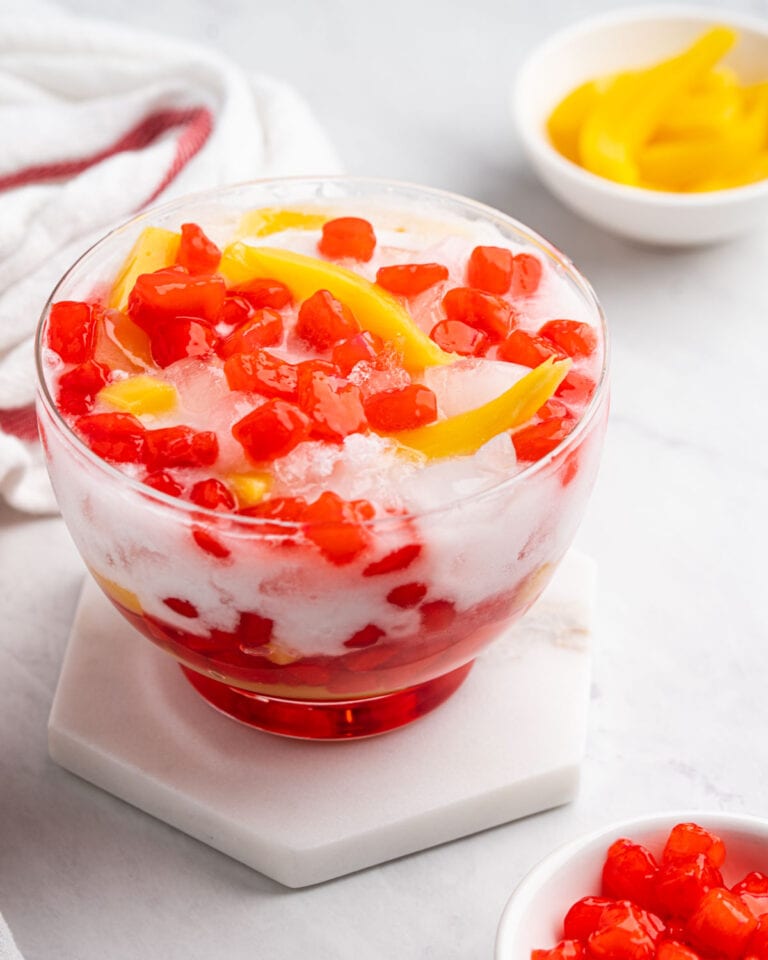 Red Rubies Dessert (Tub Tim Grob) | Savory Sweet Spoon