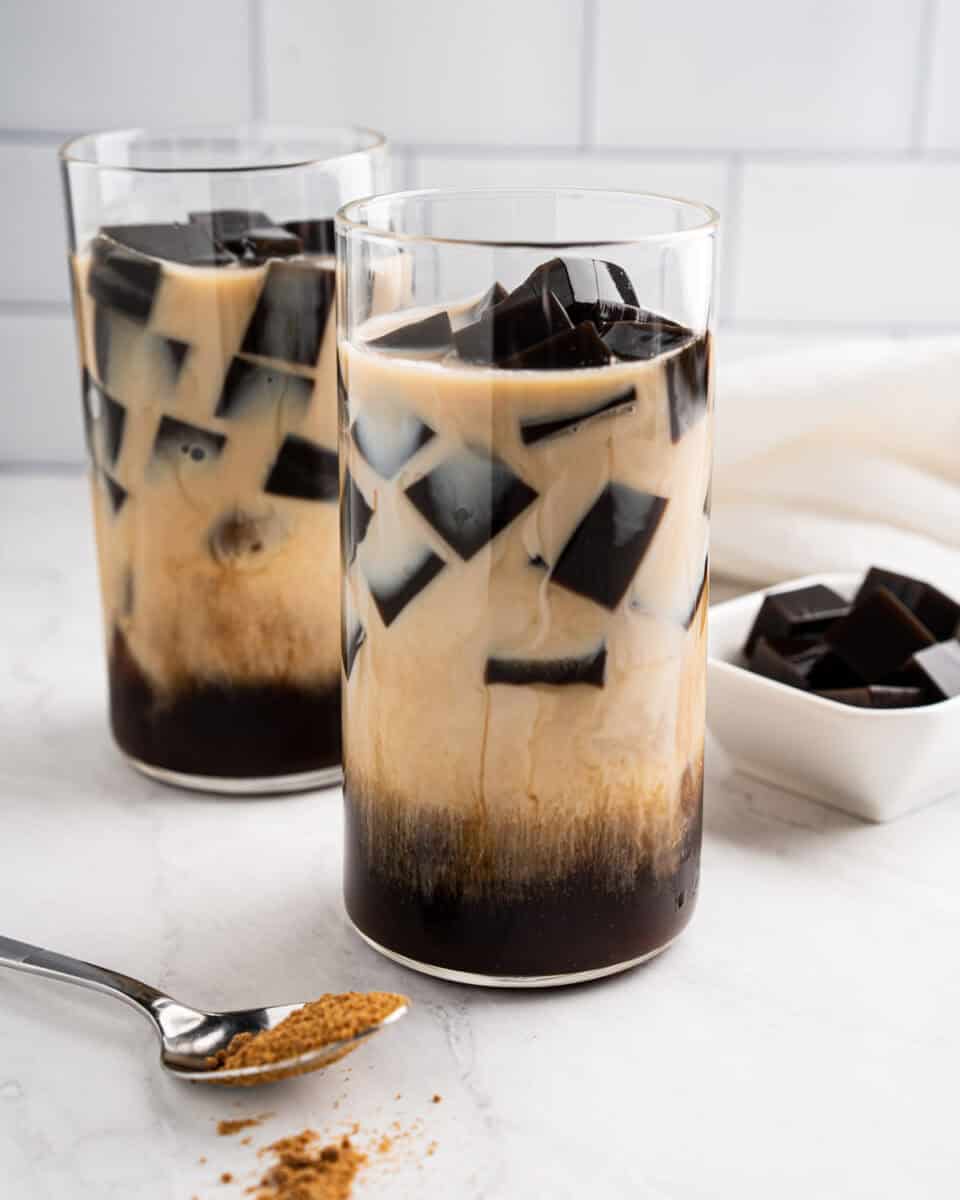 Grass Jelly Drinks (3 Ways!) | Savory Sweet Spoon
