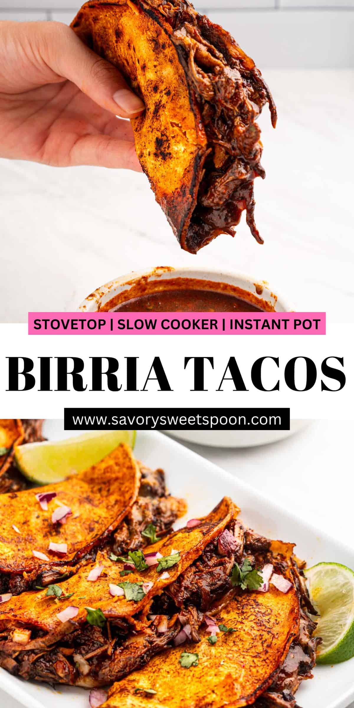 Birria Tacos (Quesabirria Tacos) | Savory Sweet Spoon