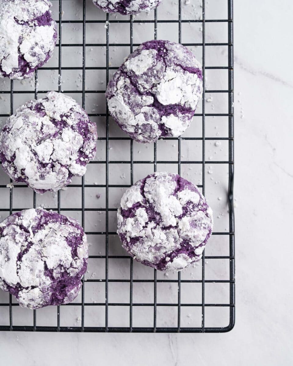 Ube Crinkle Cookies | Savory Sweet Spoon