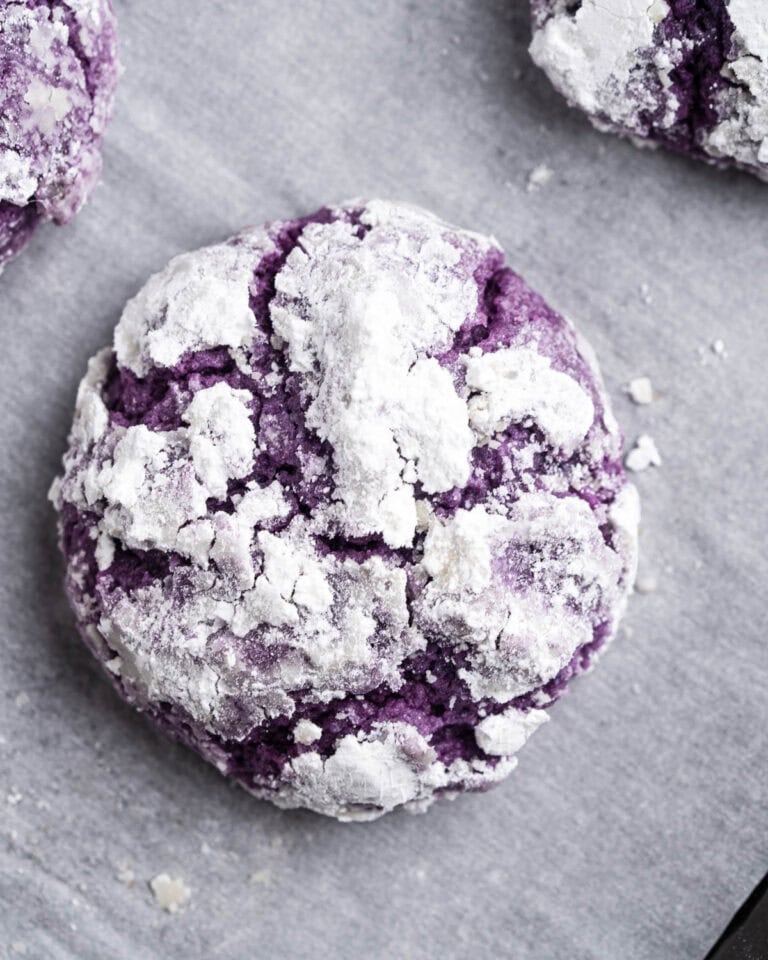 Ube Crinkle Cookies | Savory Sweet Spoon