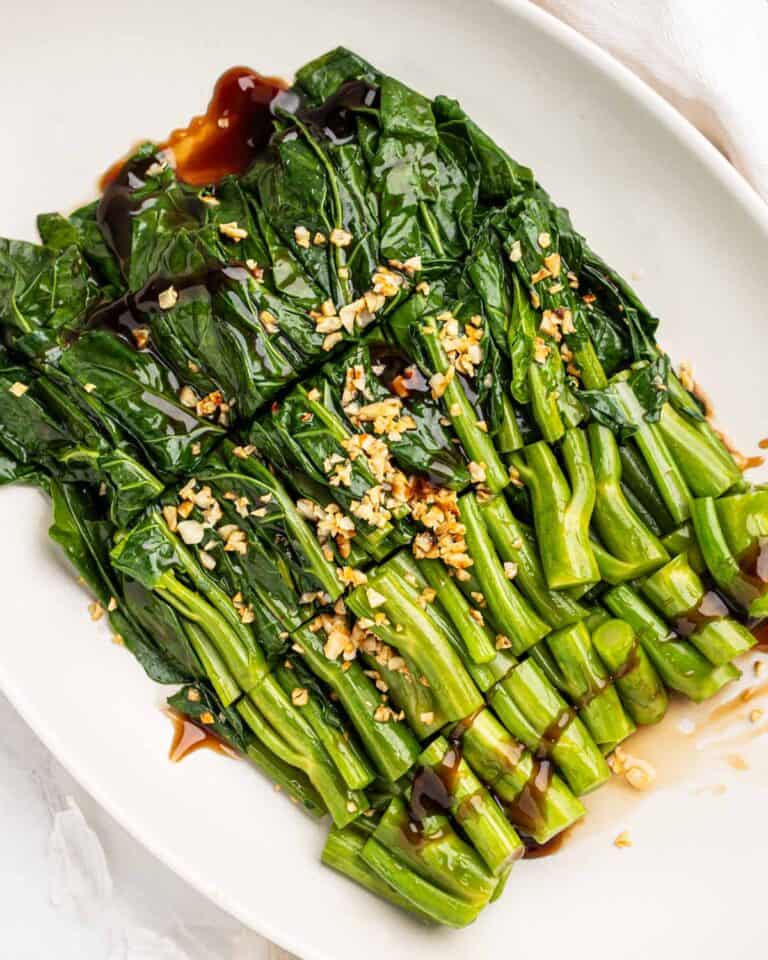 Chinese Broccoli with Oyster Sauce – Easy Gai Lan Stir Fry | Savory ...