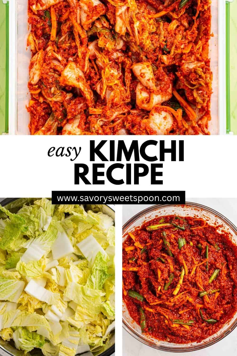 Easy Kimchi Recipe | Savory Sweet Spoon